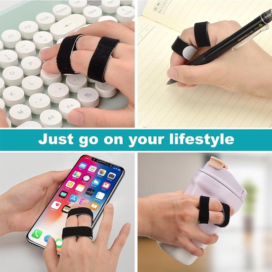 Allecto Plus - Set van 10 vinger spalkjes voor Tendonitis en gezwollen ...