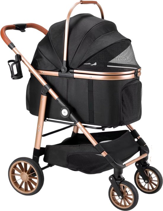 2-in-1 Hondenbuggy Fioren - Huisdieren wandelwagen - Reiswagen Hond - Comfort - Voor... | bol