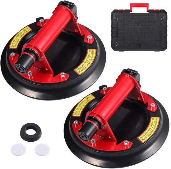 HSEAMALL Set of 2 Suction Cups, 20.5 cm (20.3 cm), Vacuum Glass ...