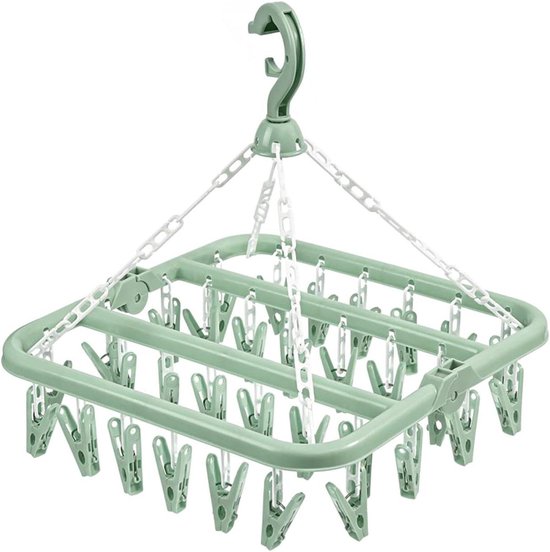 Foldable Clothes Dryer - 32 clips - Voor kleine was en kleding en ...