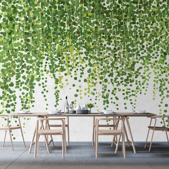 Bladeren behang met ranken DD114222, BRICOFLOR.nl | bol