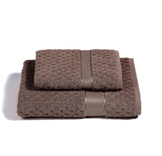 Handdoekenset - Zacht en Duurzaam - Set van 2 - Katoen - Luxe Jacquard ...