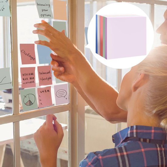 Sticky Notes 3x3 in Morandi kleuren - super sticking power memopads ...