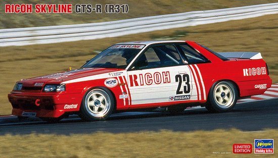 1:24 Hasegawa 20741 Ricoh Skyline GTS-R (R31) - Nissan - Raceauto Plastic Modelbouwpakket | bol