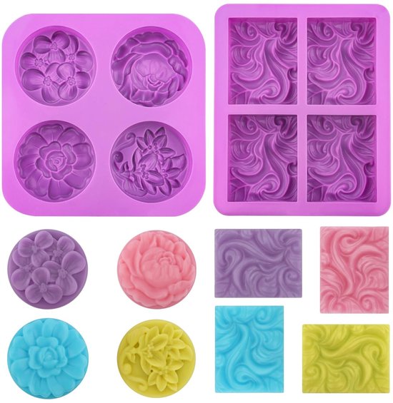 Siliconen zeepvorm - veelzijdig en gebruiksvriendelijk - 1 stuk ...
