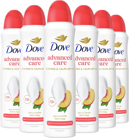 Dove Go Fresh Deodorant Spray - Peach & White Blossom - 72 uur ...