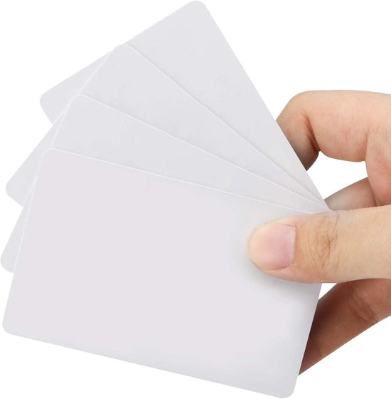 250 stuks blanco visitekaartjes - Dikke PVC kaarten - Premium kwaliteit ...