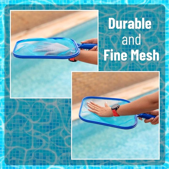 Groot Zwembadnet met Uitschuifbare Steel en Fijnmazig Schepnet voor ...
