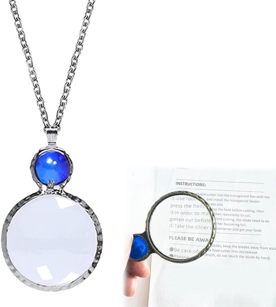 10x Halsketting Vergrootglas met Ketting voor Lezen en Cosplay | bol