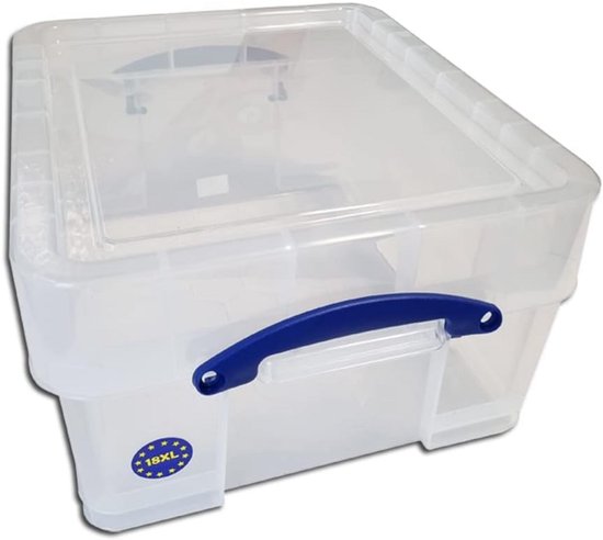 Transparante Opbergdoos 18 Liter - Geschikt voor 200 Singleplaten 7 ...