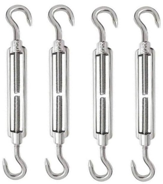 Verstelbare M8 Spanschroef en Kabelspanner van Roestvrij Staal - 4 ...