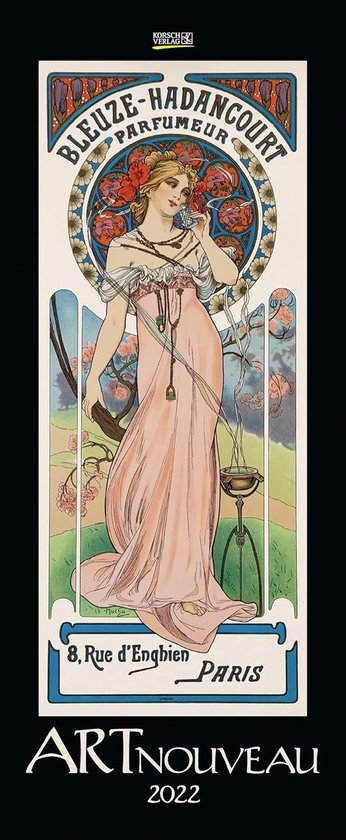 Art Nouveau Kalender 2025: Grote Wandkalender met Klassieke Jugendstil ...