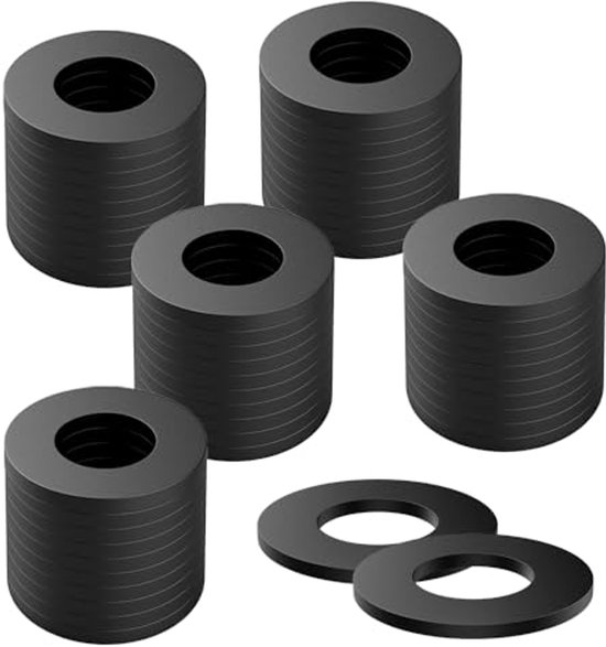 50 Pcs Flat Washers, M8 Washers, O-Ring Spacer Disks, Body Rings ...