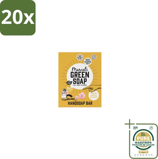 20 x Marcel's Green Soap - Handzeep Bar - Vanille & Cherry Blossom ...