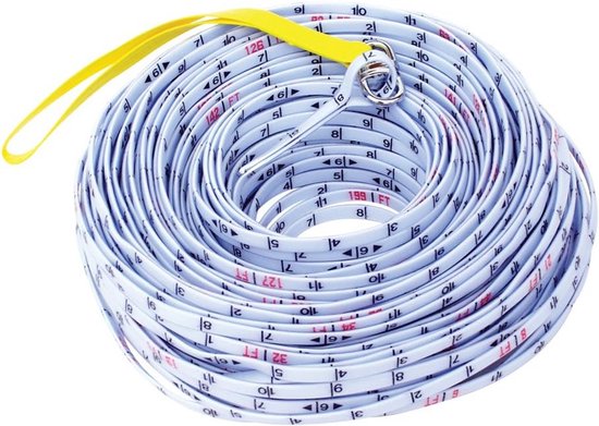 Meetlint Meetlint 50 Meter Professioneel voor Landmeting en Bouw | bol