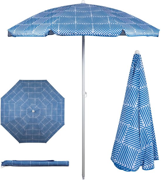 Grote XL Parasol voor Strand en Tuin met Draagtas | bol