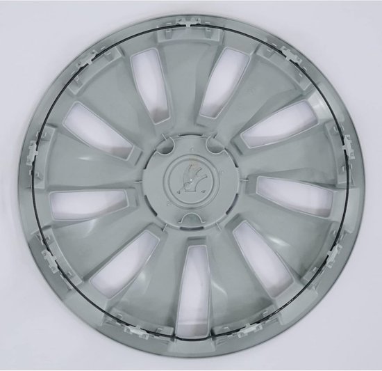 Set van 4 Universele 15 inch Wieldoppen voor Stalen Velgen - Zilver | bol