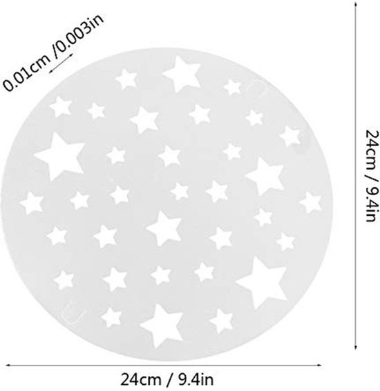 KARZO - Cake Stencils Kit 5 Stuks - Herbruikbare Decoratieve Sjablonen ...