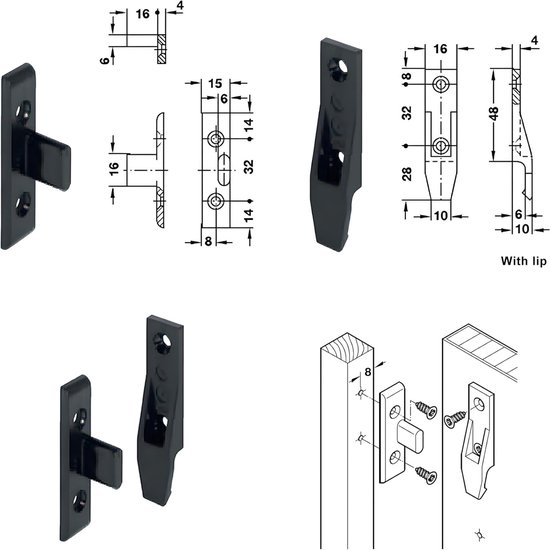 EH Suspension Mounts - Panel Frame Parts - Clips Connectors Bracket ...