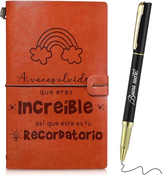 Ensemble Cadeau Carnet de Notes en Cuir A6 avec Stylo pour Enseignants ...