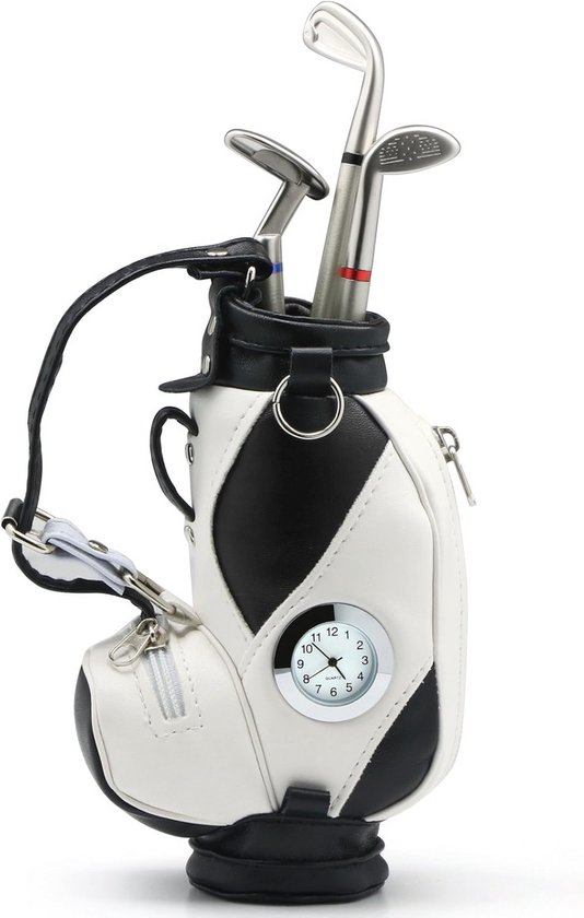 Golf Bag Penhouder met Golfclub Bollen en Klok voor Kantoor | bol