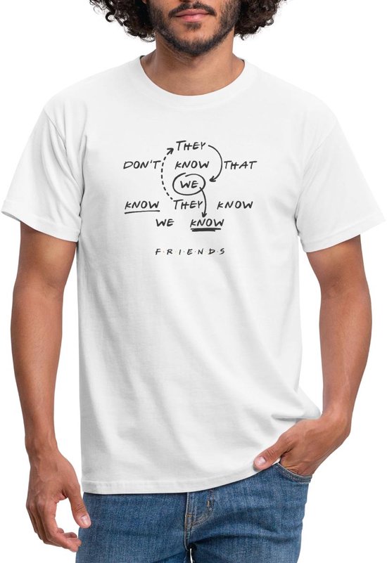 Friends They Don't Know That We Know Citaat T-Shirt Heren | bol