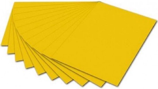 Goudgeel Gekleurd Papier A4 - 100 Vellen voor Creatief Knutselen en ...