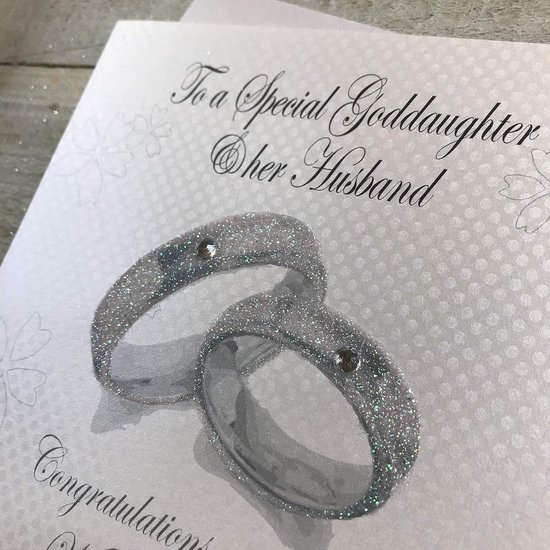 Handgemaakte Witte Katoenen Kaarten voor Felicitaties aan Peetdochters ...