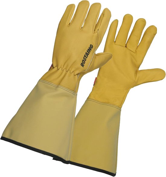 Lange waterafstotende leerentuinghandschoenen voor het snoeien van ...