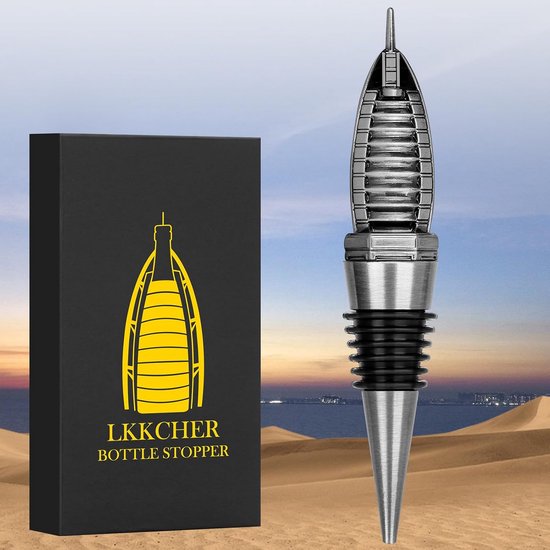 Decoratieve Flessenstopper in Zeilhotel Stijl met Geschenkdoos - Wijn ...