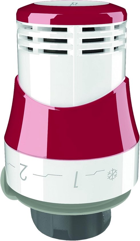 Thermostaatkop Rood M28 voor Radiator - Nauwkeurige Temperatuurregeling ...