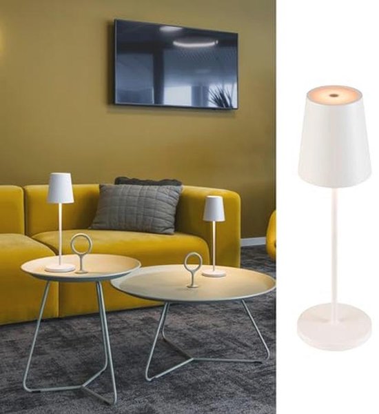 Elegante Dimbare Tafellamp met Accu en IP65 Bescherming - Perfect voor ...