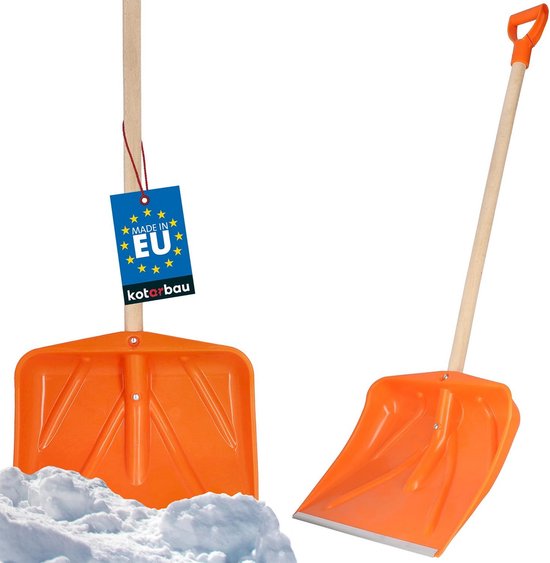 Zware Sneeuwschuiver met Houten Steel en Versterkte Kunststof Schep | bol