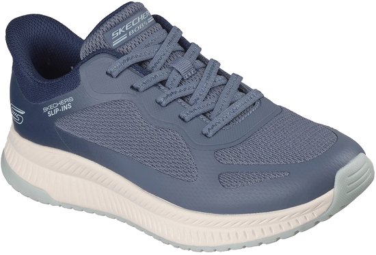 Skechers Dames BOBS Squad 4 Slip-ins Staple Look 117624 BLMT Blue Multi ...