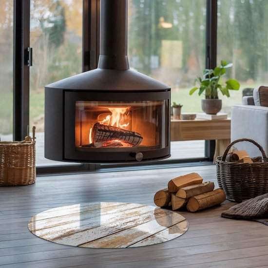 Coloray Vloerplaat Houtkachel - Vloerplaat Openhaard - 70 cm x 70 cm ...