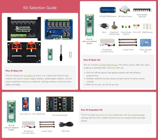Microcontroller board compatibel met Raspberry Pi Pico W - RP2040 dual-core processor | bol