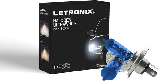 Halogeen Autolampen H4 12V 8500K Koud Wit Xenon Look E-keurmerk | bol