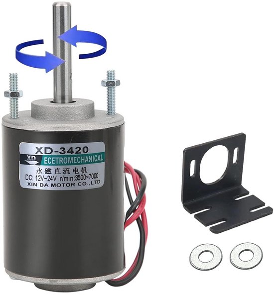 Mini Elektromotor 12V/24V Gelijkstroommotor 3500/7000 RPM voor DIY ...