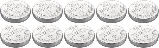 10x Zilveroxide Knoopcel Batterijen 362 / SR721SW 1.55V - Kwikvrij voor ...