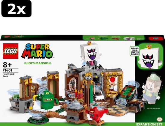 2x LEGO Super Mario Uitbreidingsset Verstoppertje in Luigi's Mansion ...