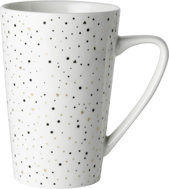 Dutch Rose Loft - Dutch Rose Beker XL Wit Glitter 43 cl. | bol.com