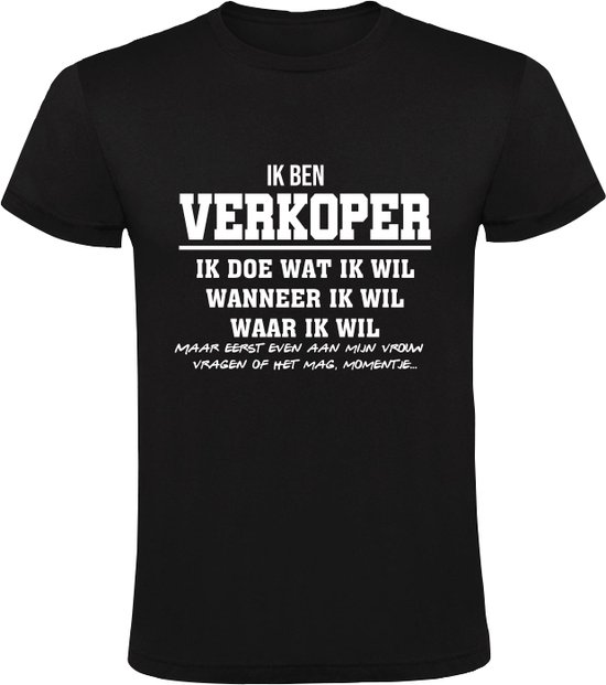 Verkoper grappig Heren T-shirt | handelaar | sales | cadeau | kado ...