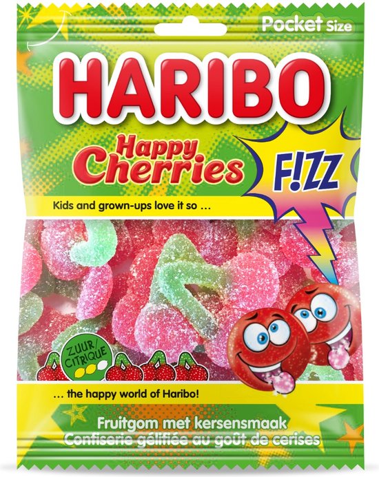 Haribo Zure Kersen - 28 x 70gr | bol
