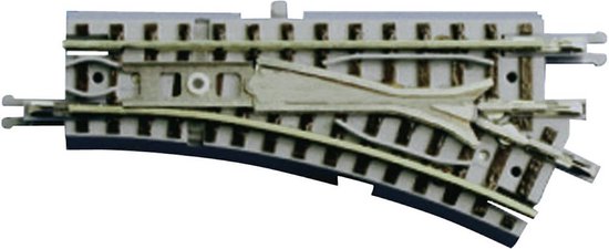 7297023 Z Rokuhan rails (met ballastbed) Wissel, Elektrisch, Rechts 55 mm 26 ° 127 mm... | bol.com