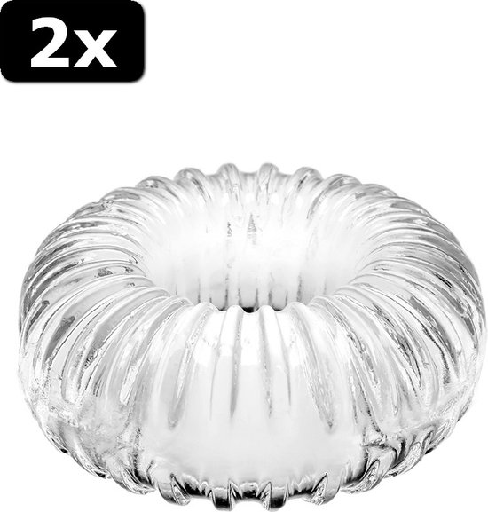 2x Ribbed Ring - Transparent | bol.com