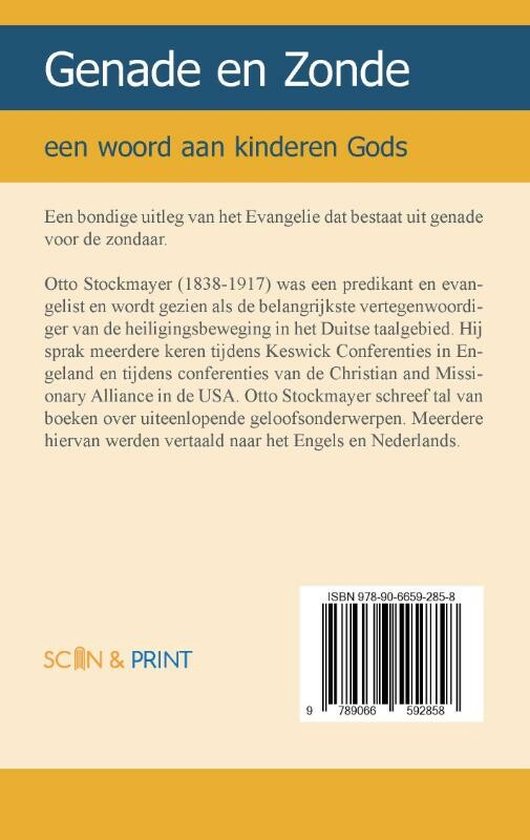Genade en zonde | 9789066592858 | Otto Stockmayer | Boeken | bol