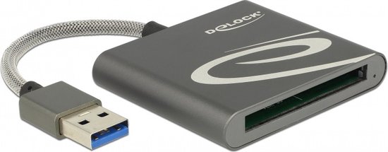 DeLOCK USB Cardreader met USB-A connector en 1 kaartsleuf - voor CFast ...
