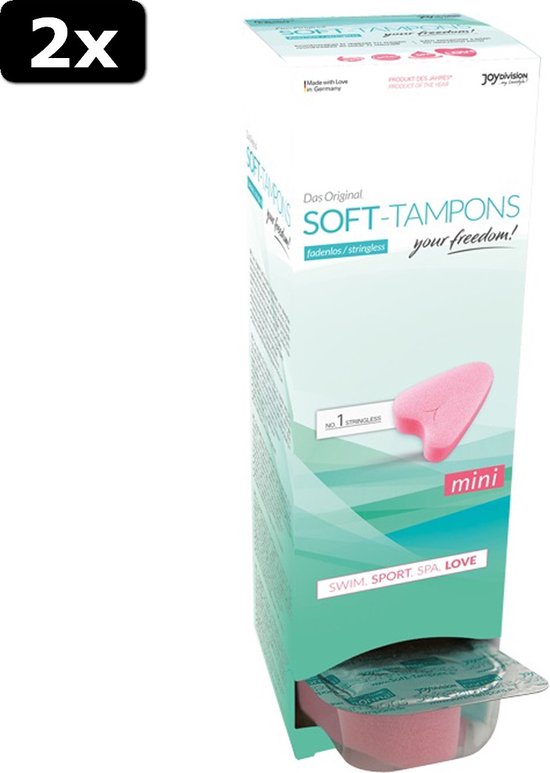 2x Soft-Tampons Mini - 10 Stuks | bol
