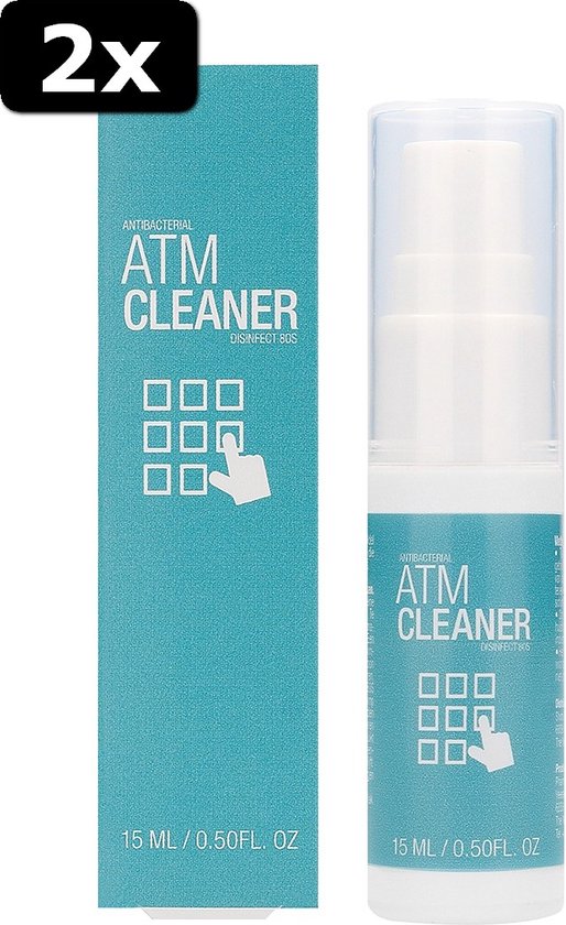 2x Antibacterial ATM Cleaner - Disinfect 80S - 15ml | bol.com