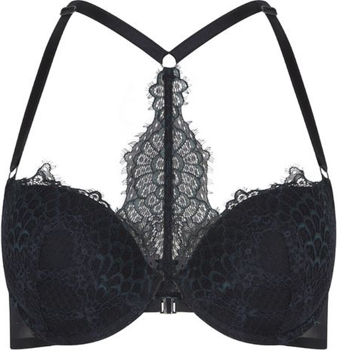 LingaDore - Gel BH Peacock - maat 65B - Groen Zwart - Push up bh ...